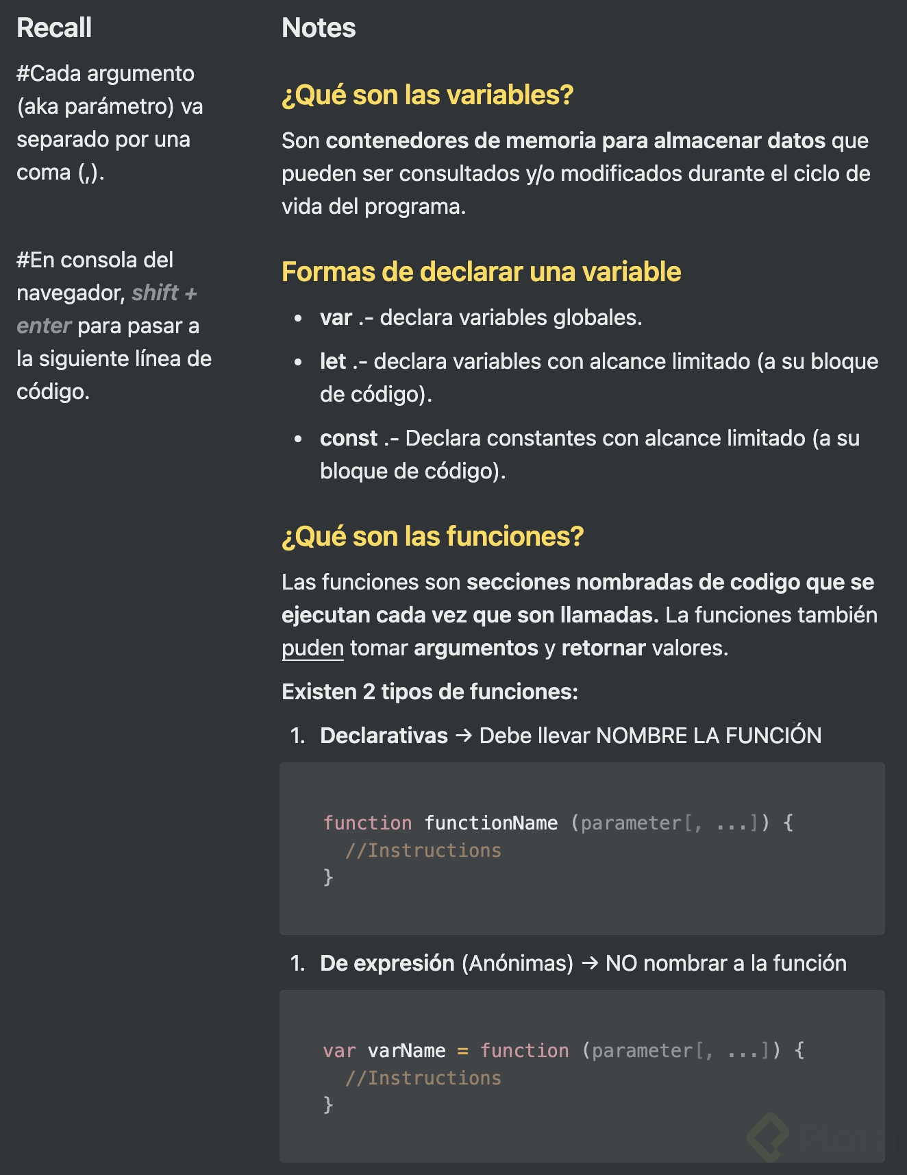 Qué son las funciones en JavaScript - Platzi